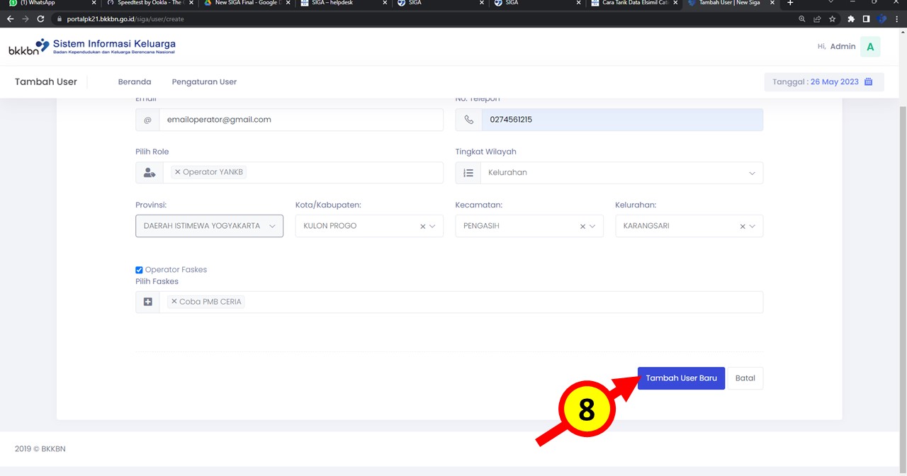 Cara Membuat User Operator YanKB SIGA – helpdesk