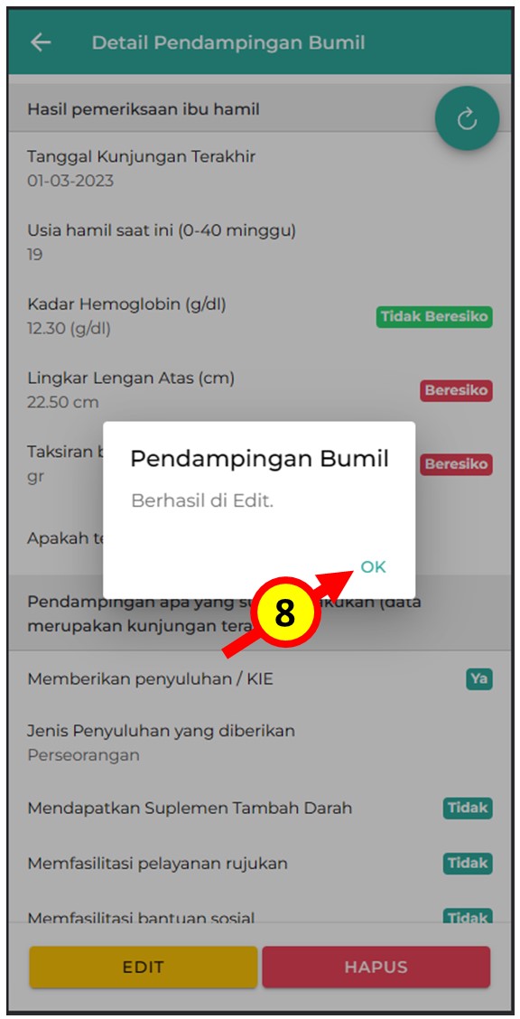 Cara Edit Data Pendampingan Bumil pada Elsimil TPK – helpdesk