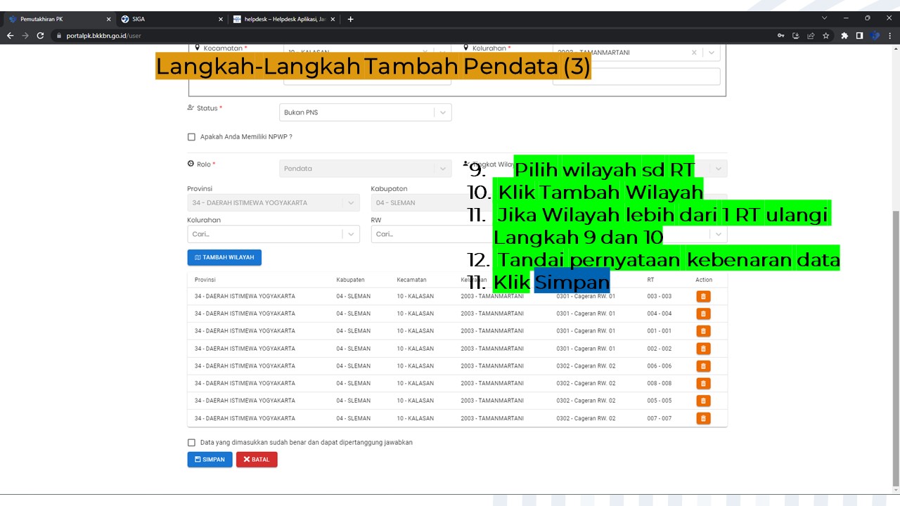 Langkah Tambah User Pendata PPK25 – helpdesk